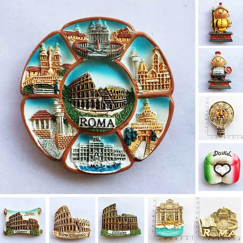 Italy Roma Colosseo fridge magnet Tourism Souvenir Resin Crafts Divid ...