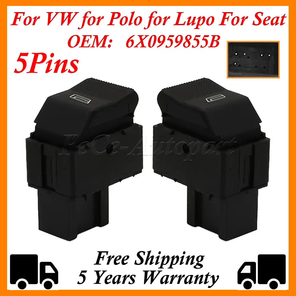 1-2pcs-Electric-Power-Window-Switch-For-VW-for-Polo-for-Lupo-For-Seat ...