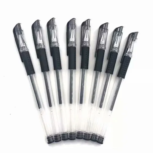 8 Pcs/set Red Blue Black ink Gel Pen 0.5mm Writing Neutral Pens Simple ...