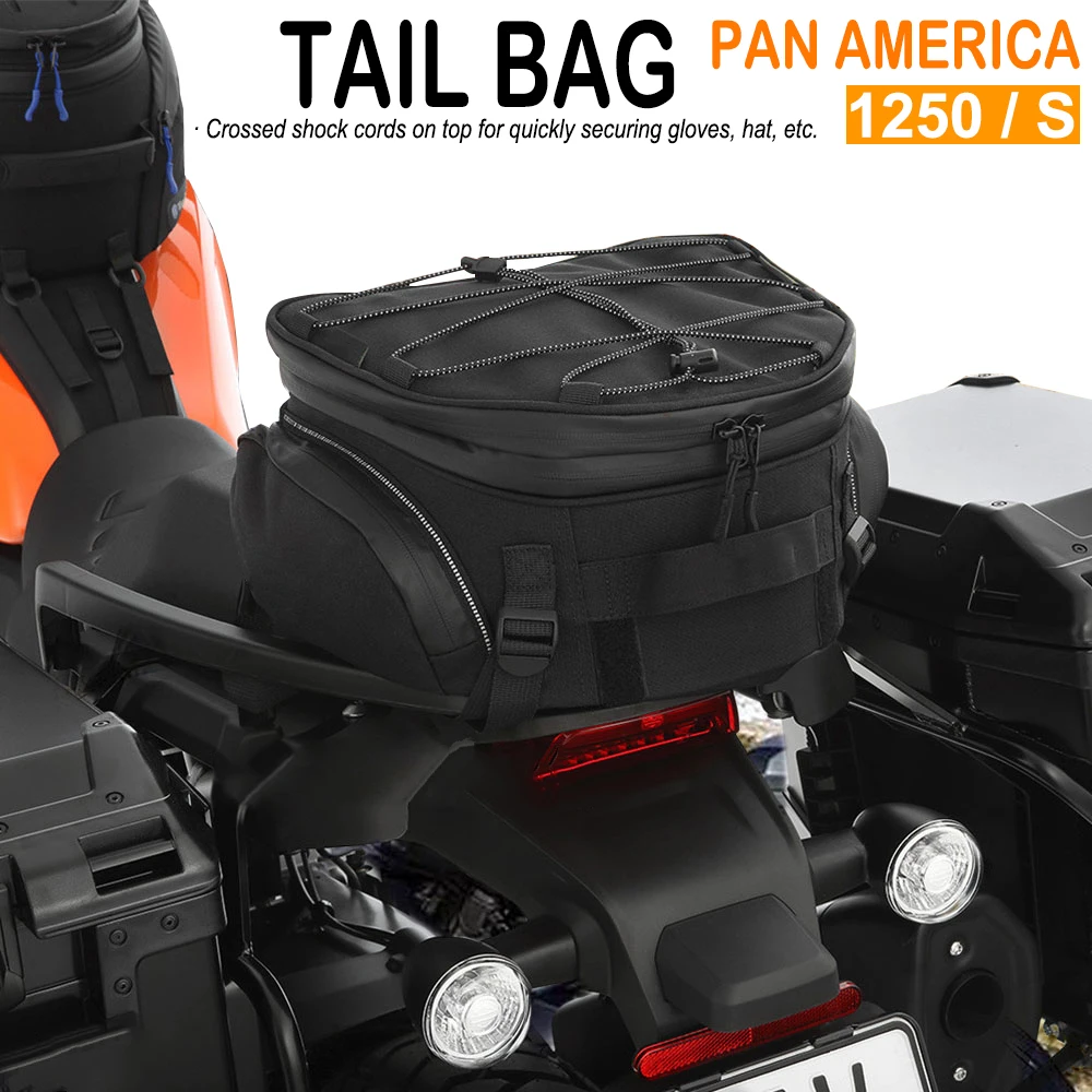 New-Motorcycle-Saddlebag-Tailbag-Top-Bags-Black-Waterproof-Handlebar ...