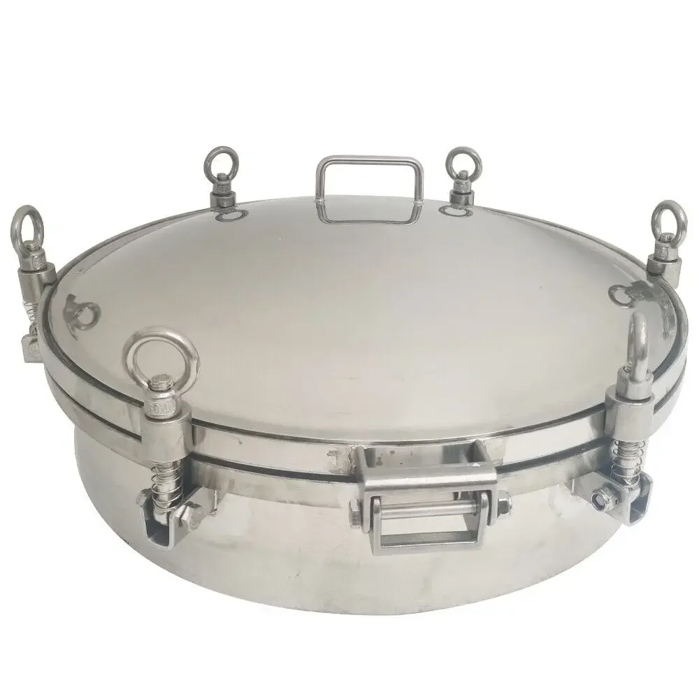 Pressure Circular Manhole Tank Round Manway Cover Tank Sanitary Manway ...