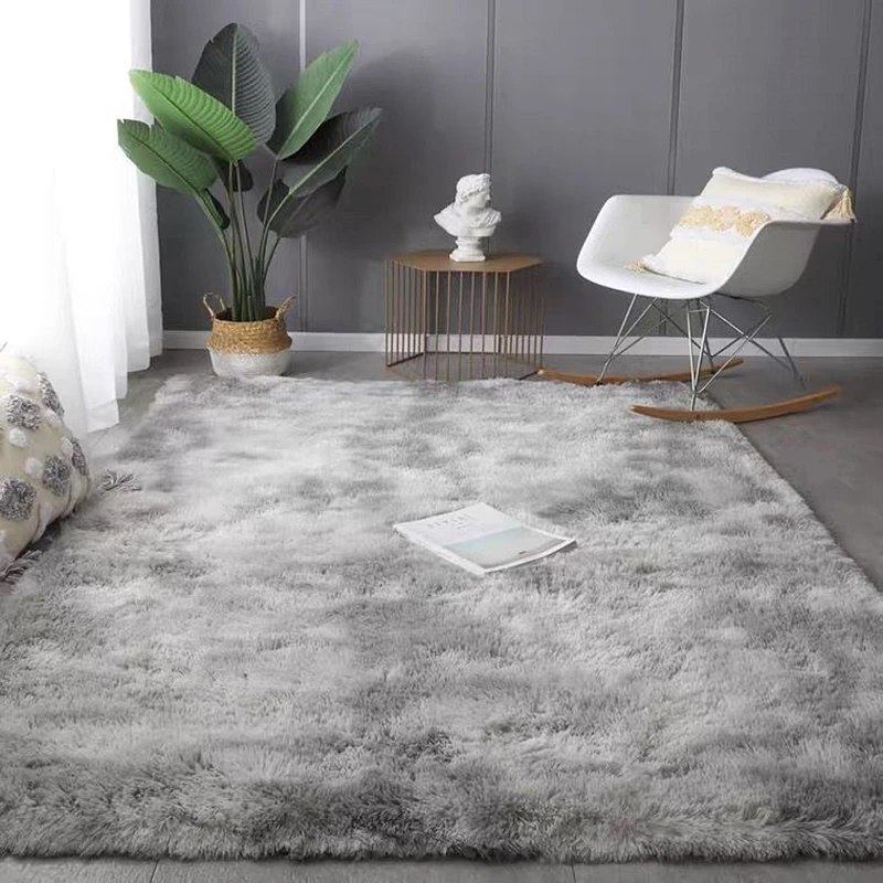 Gray Fluffy Carpet