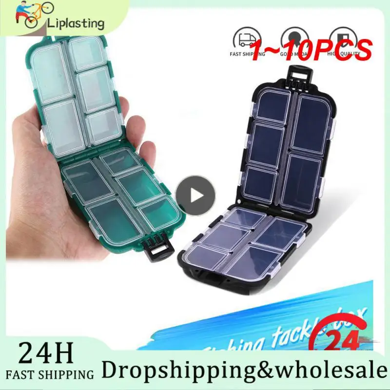 1-10PCS-Fishing-Lure-Boxes-1-5-10-15-Grid-Mini-Bait-Storage-Box-Plastic ...