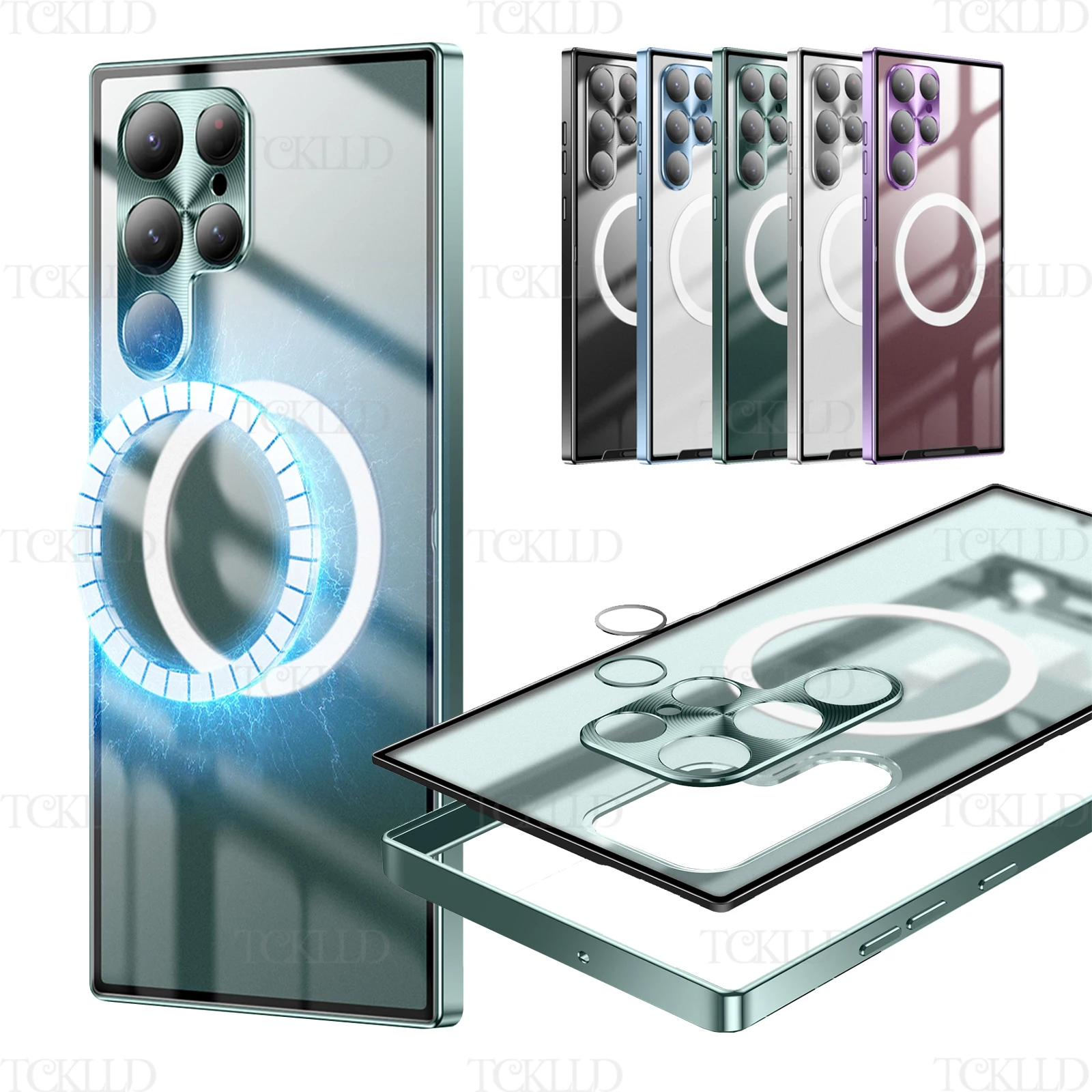 Luxury Metal Bezel Drop-Resistant Back Cover with Aluminum Alloy Frame ...