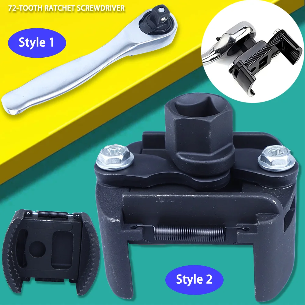 Adjustable Oil Filter Wrench, Dual-Claw Reversible Mechanism, Filter ...