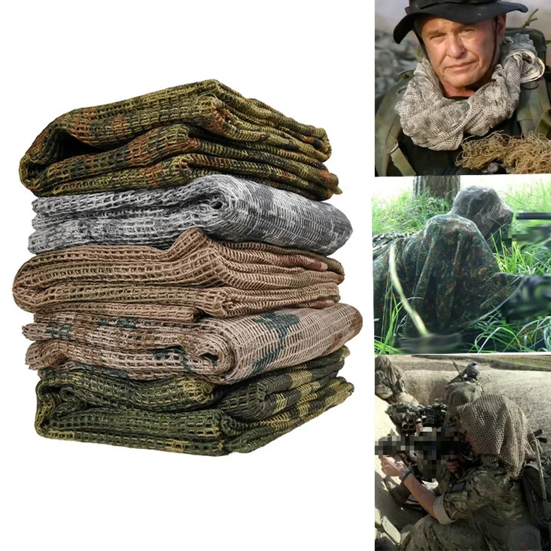 Tactical-Mesh-Breathbale-Scarf-Sniper-Face-Veil-Camo-Airsoft-Hunting ...