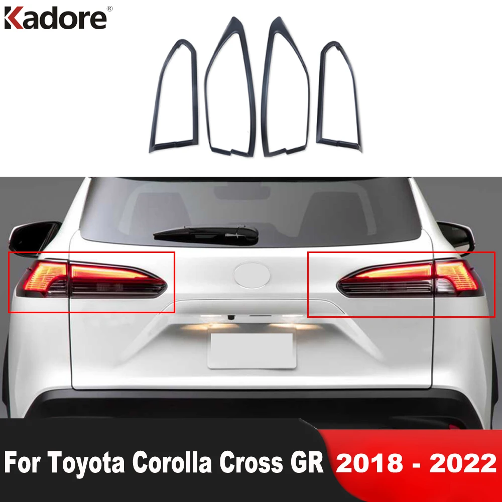 For Toyota Corolla Cross GR 2018 2019 2020 2021 2022 ABS Black Car Rear ...