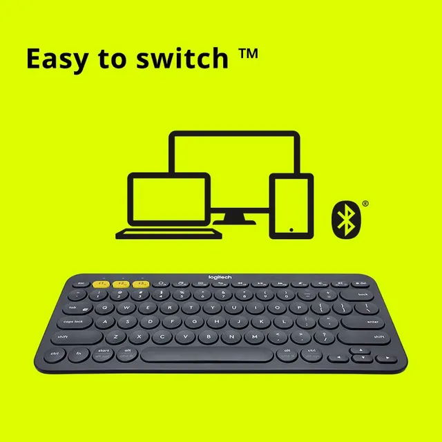 Logitech K380 Wireless Bluetooth Network Red Keyboard Tablet Ipad Office