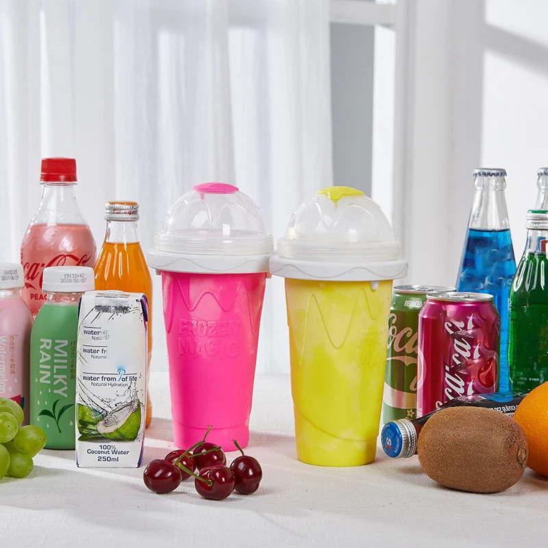 Slushie Cup Maker Magic - Frozen Drink Cup With Lid & Straw For ...