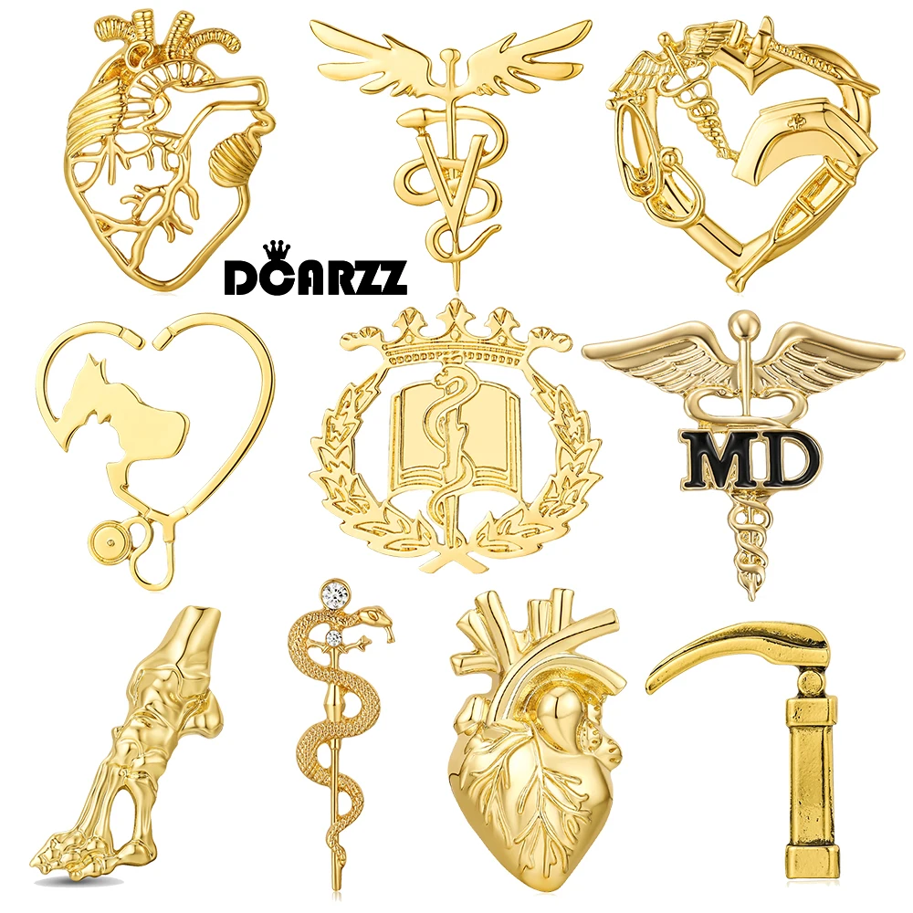 DCARZZ Mixed Medical Brooches Pins Wholesale Doctor Nurse Backpack ...