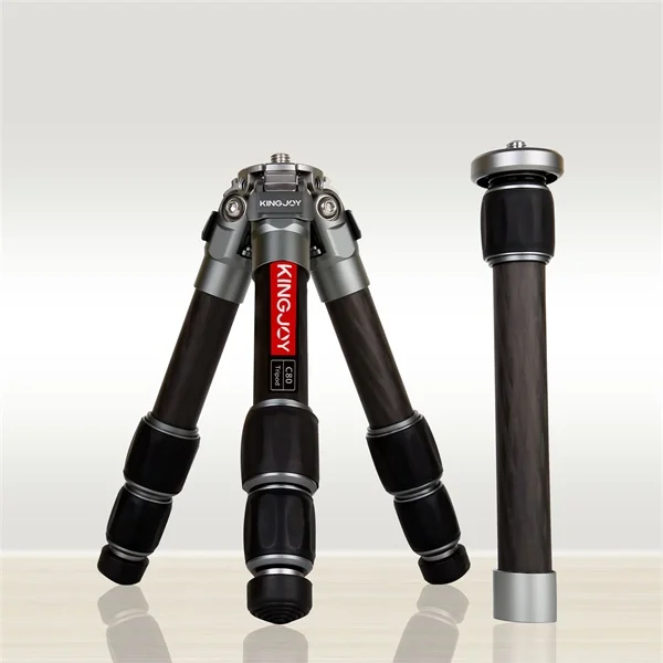 Kingjoy-C80-B00-Extendable-Tripod-Carbon-Fiber-Camera-Stand-Holder-with ...