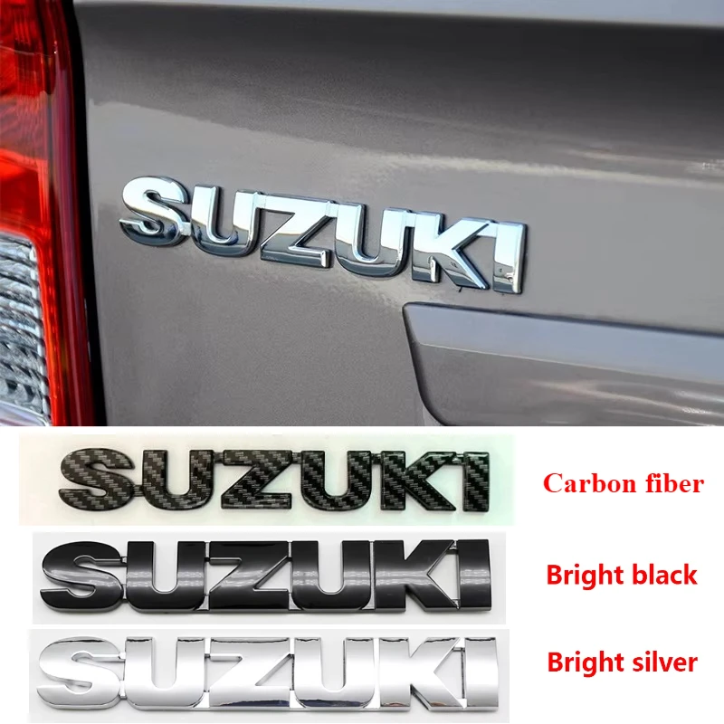 3D ABS high quality for SUZUKI car Letter Emblem personality Rear tail ...