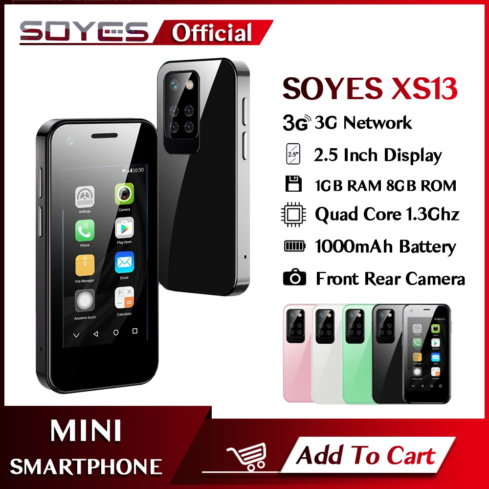 Soyes Xs13-mi 2.5 Inch Android Mobile Phone 3g Wcdma Dual Sim Tf Card ...