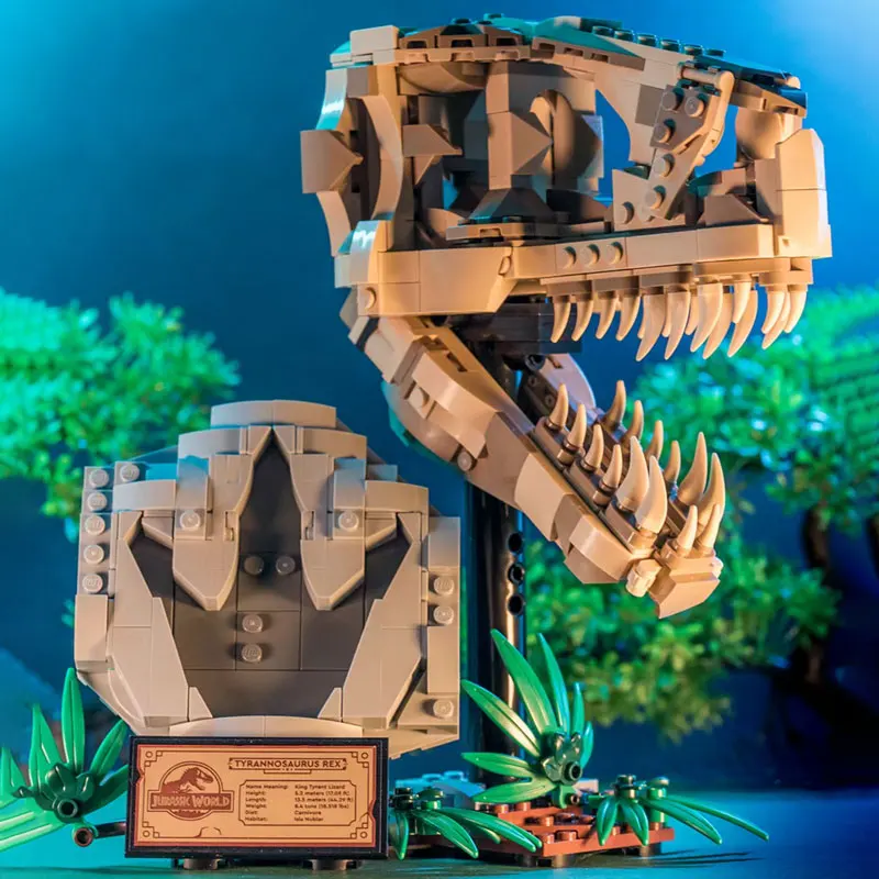 2024-Fit-76964-Model-Dinosaur-Fossils-T-rex-Skull-Building-Blocks ...