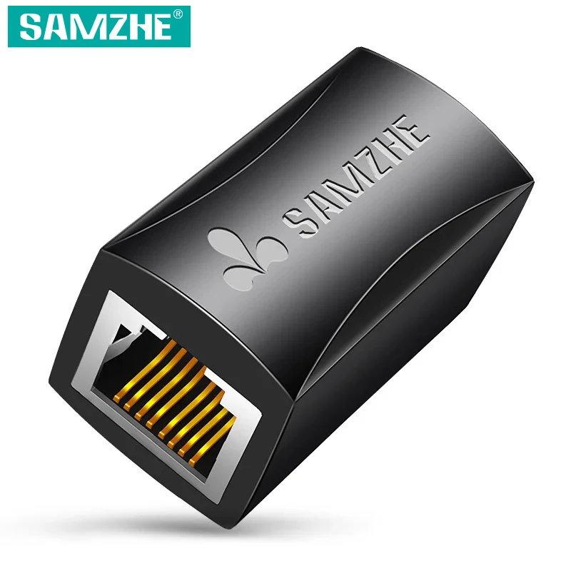 SAMZHE Ethernet Adapter 8P8C RJ45 Lan Cable Extension Connector for ...