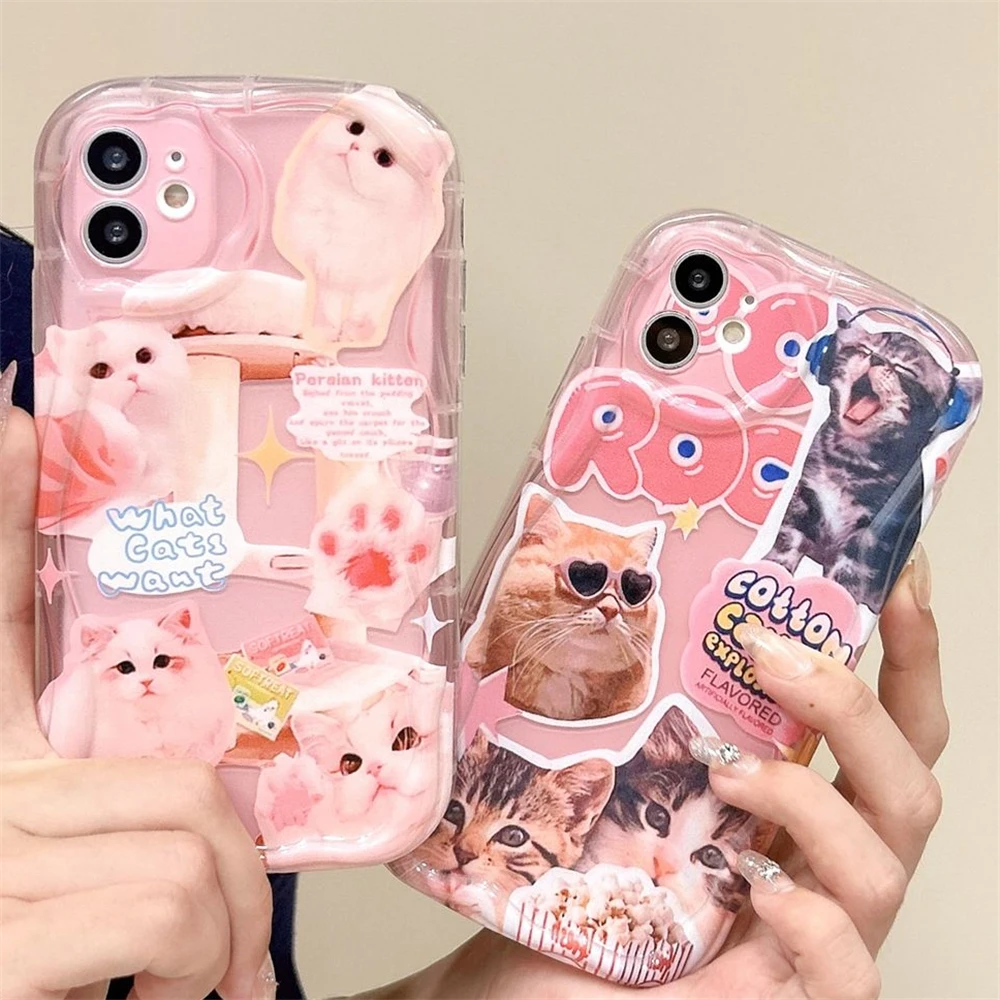 Korean-Lovely-Cat-Pink-Phone-Case-For-iPhone-15-11-12-13-14-Pro-Max-XR.jpg