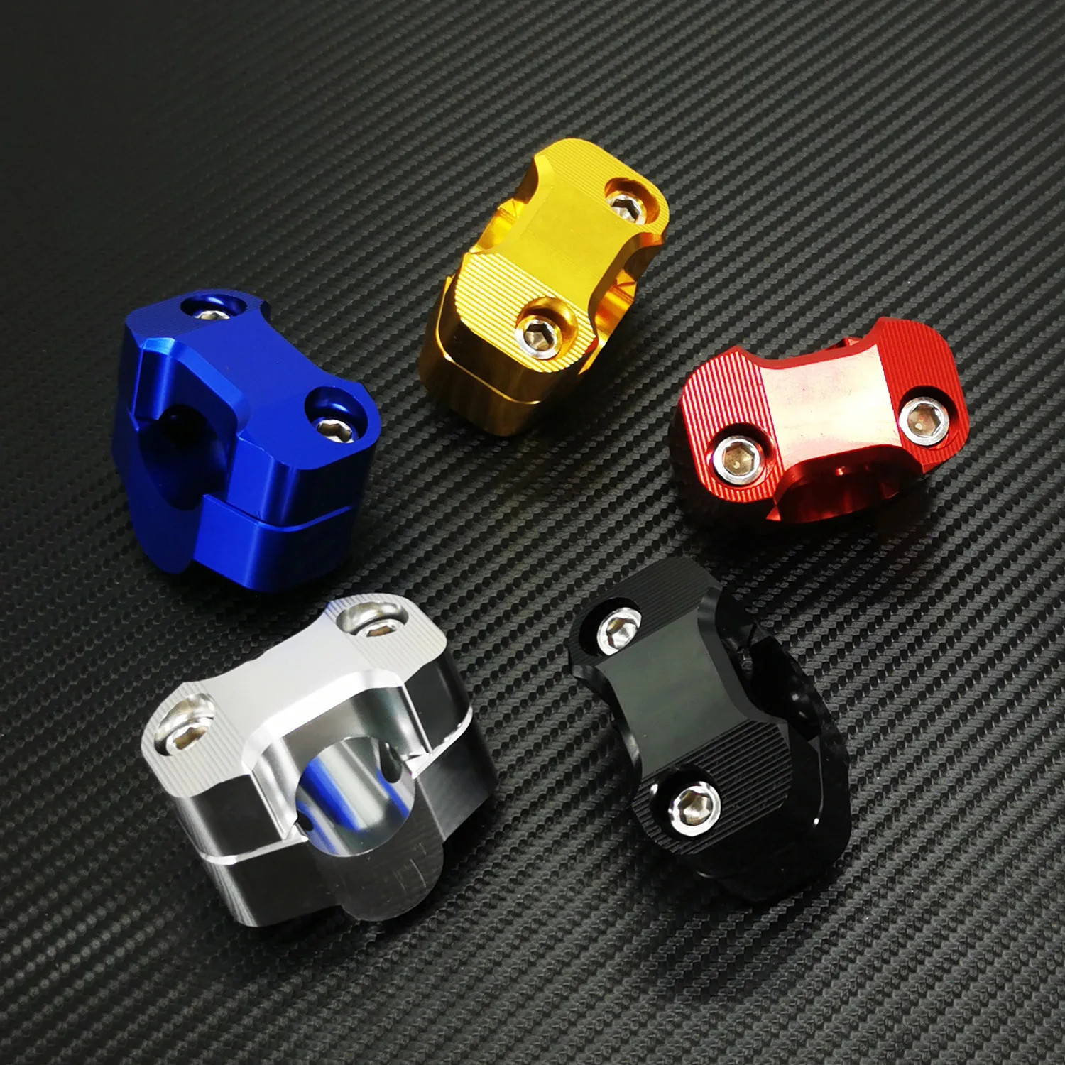 Universal Laser Logo 22mm 28mm Off Road Motorcycle Handlebar Clamps ...