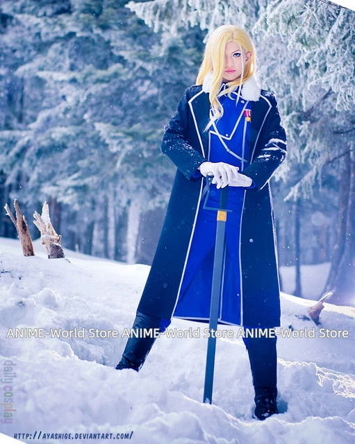 Fullmetal Alchemist Cosplay Armstrong Olivier Mira Armstrong Costumes