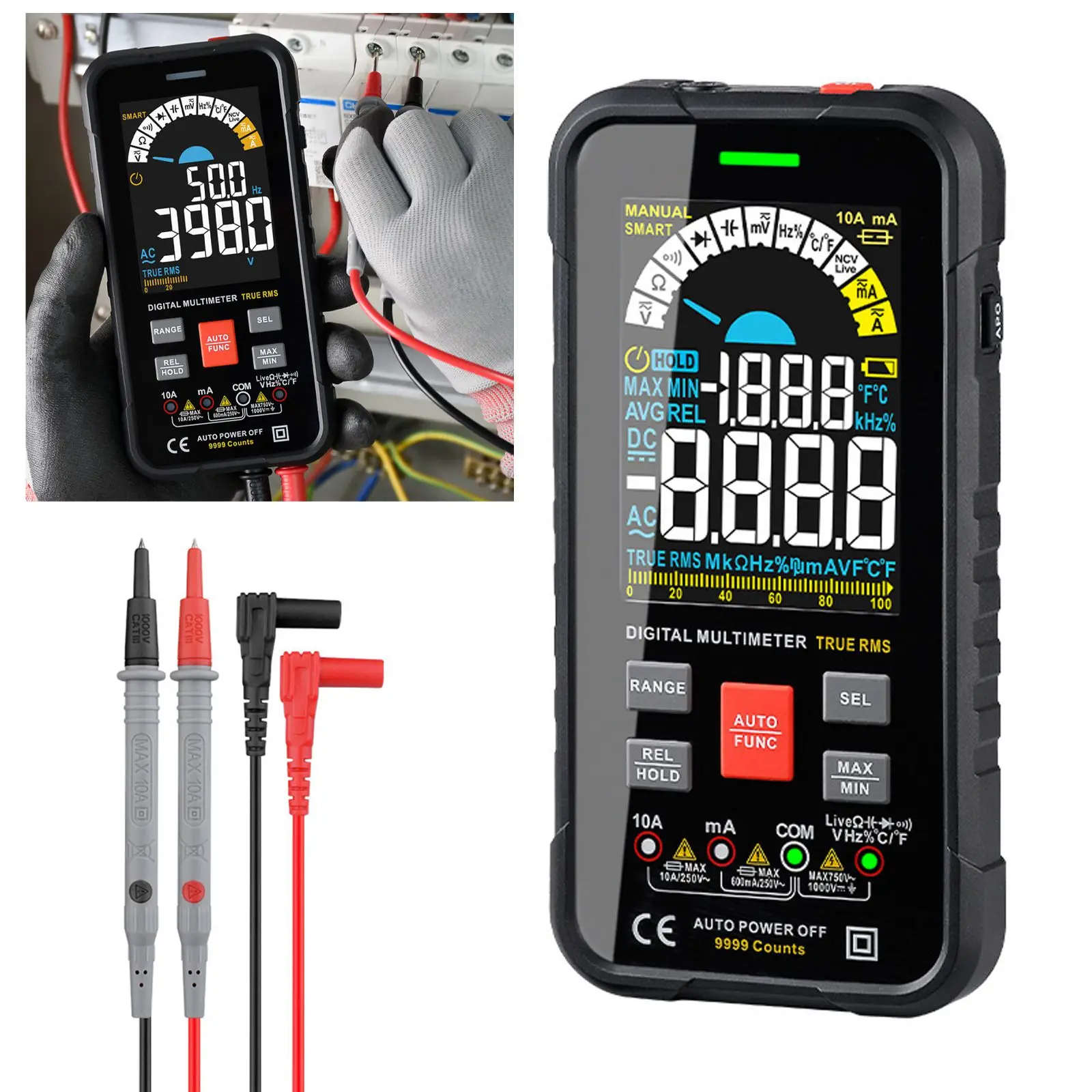 Smart-Digital-Voltage-Meter-Capacitance-Tester-RMS-REL-Ohm-Hz-Range-Ohm ...