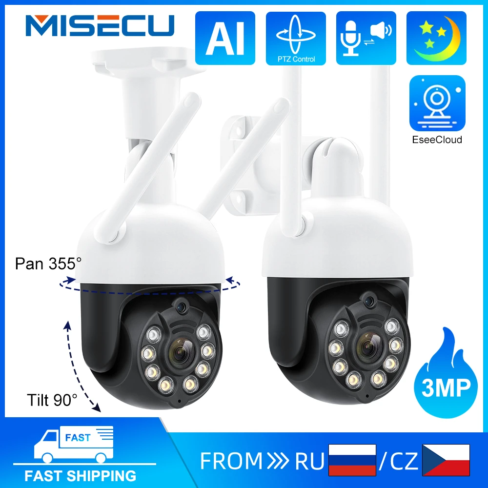 MISECU-3MP-WIfi-Camera-Outdoor-Security-IP-Camera-Auto-Tracking ...