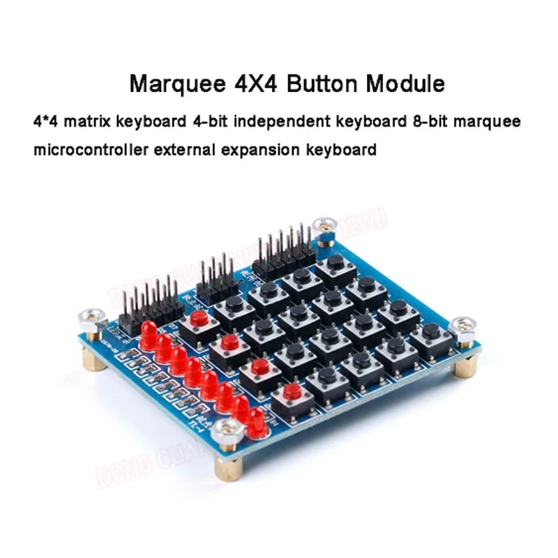 Marquesina de 8 bits, módulo de botón de 4x4, teclado de expansión ...