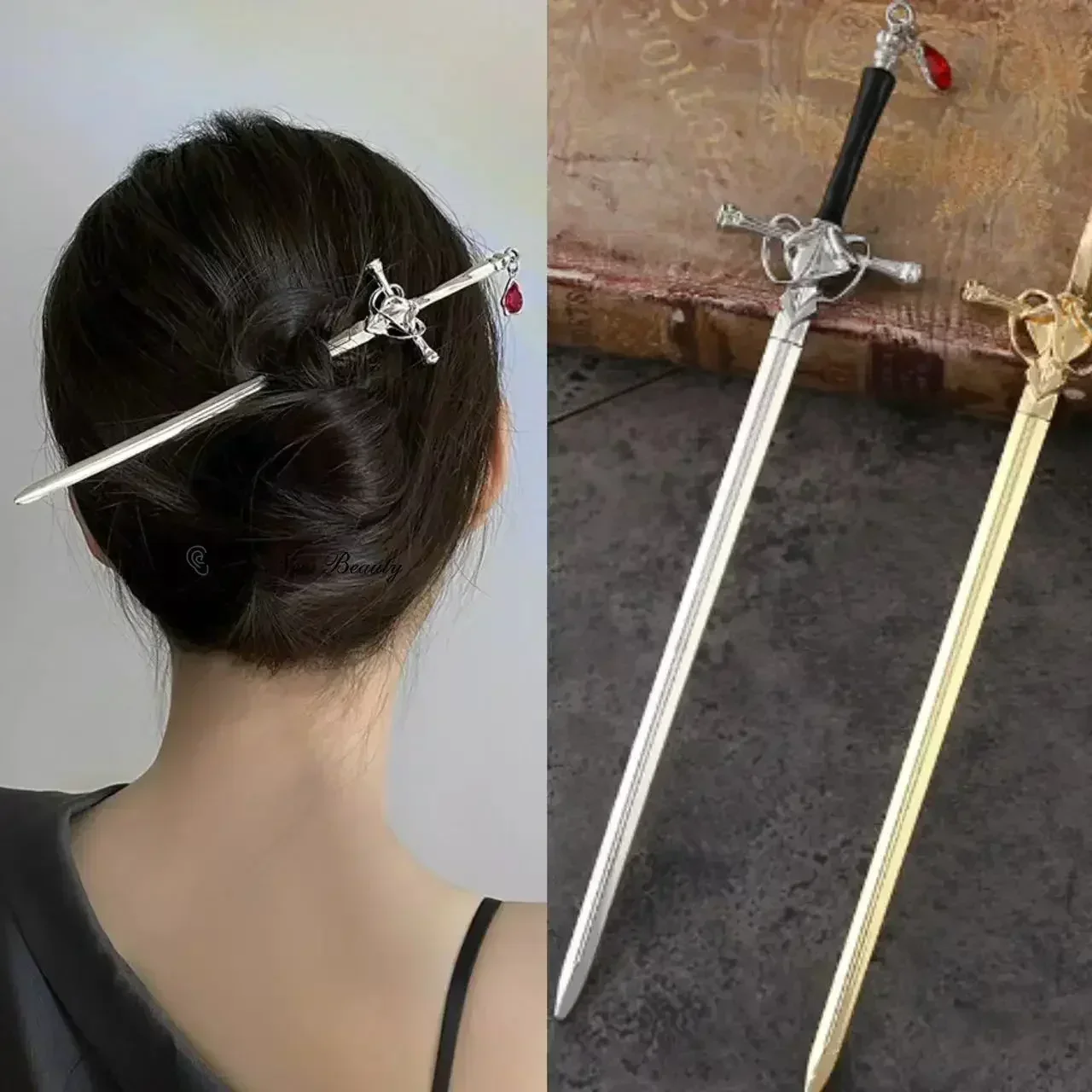 Antique-Swords-Hairpin-Chinese-Style-Design-Bookmark-Ancient-Sword ...