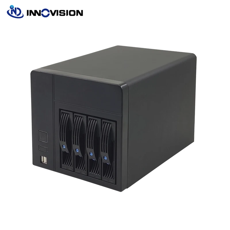 2023 New hot-swap NAS Storage Server chassis IPFS Miner 4 drive bays 6GB sata backplane support ...