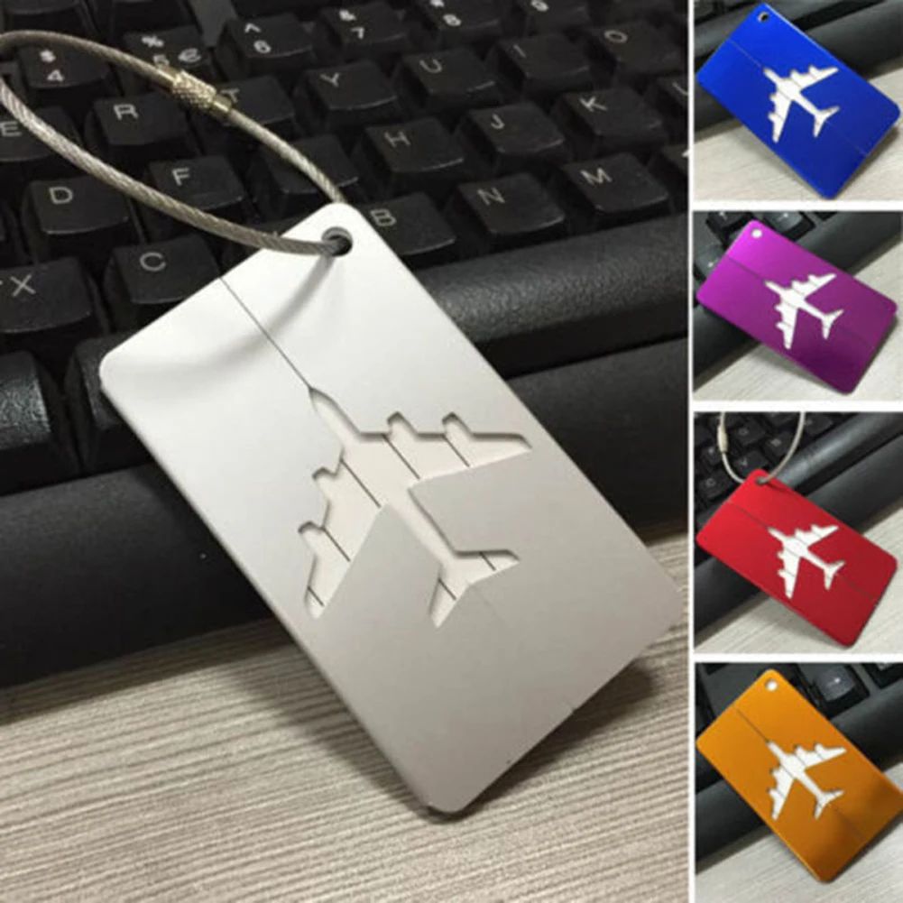 Aluminium Luggage Tag Travel Accessories Baggage Name Tags Suitcase ...