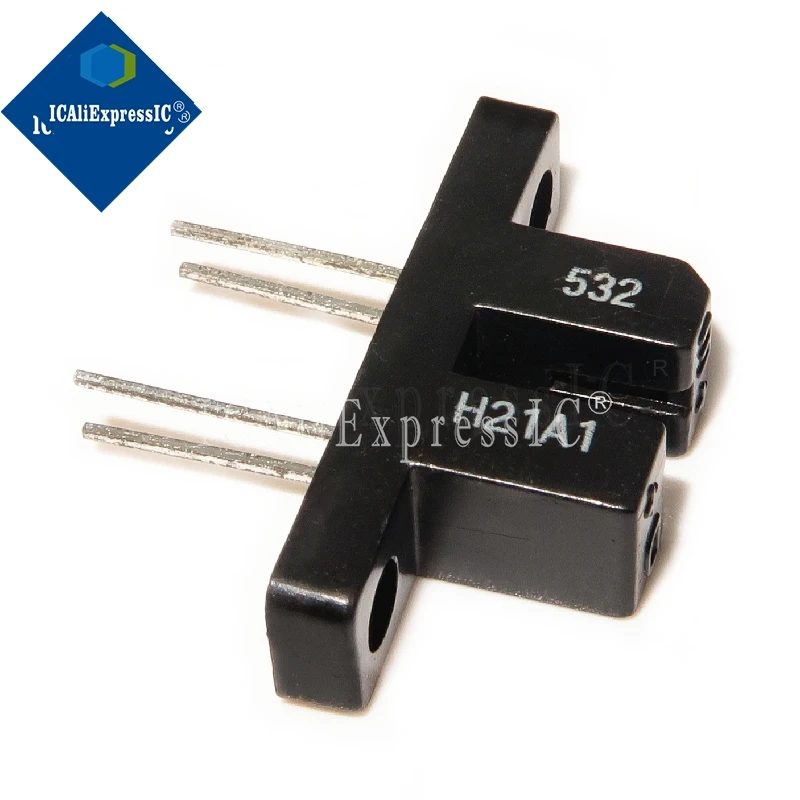 5pcs/lot H21A1 DIP4 DIP slot photoelectric switch 3MM phototransistor ...