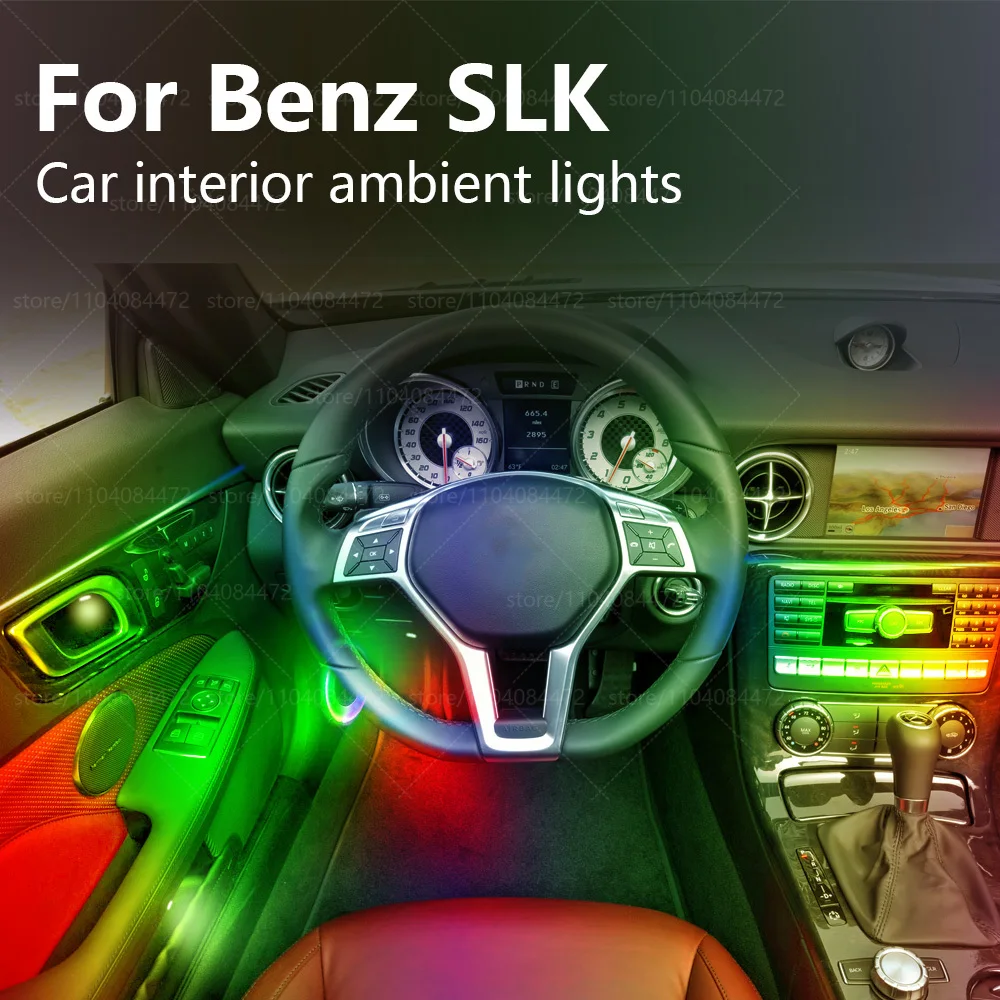 For Mercedes-Benz SLK R171 22in1 RGB Car Interior Acrylic Car Ambient ...