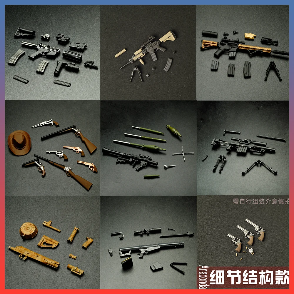 1-12-Soldier-Special-Forces-Weapon-Props-MK18-HKm27-p38-RPG-RPK-16 ...