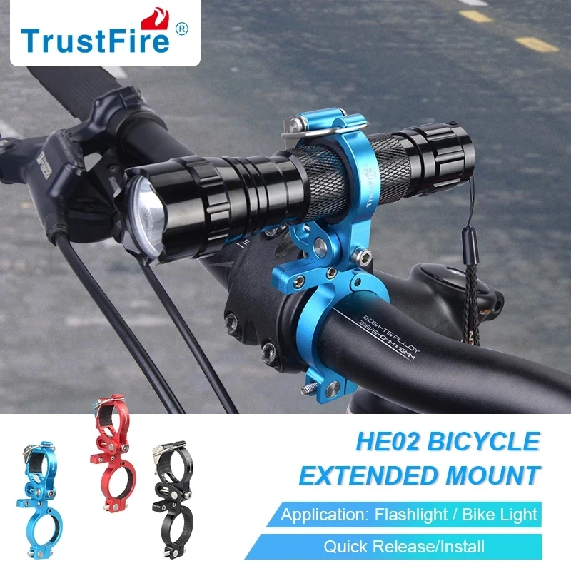 TrustFire-HE02-Cycling-Clip-Clamp-Flashlight-Mount-Holder-Universal ...
