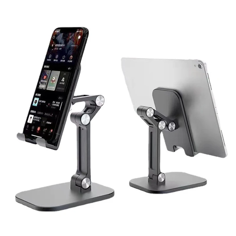 Three-Sections-Foldable-Desk-Mobile-Phone-Holder-For-IPhone-IPad-Tablet ...