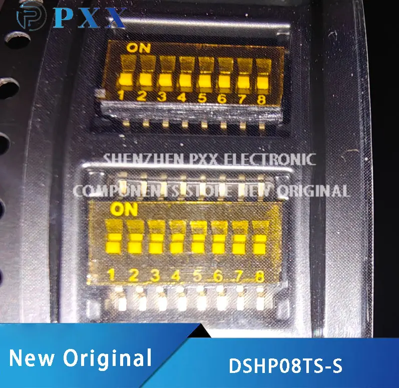 New-XKB-Connection-DSHP08TS-S-8-Bit-Dial-Switch-1-27mm-Spacing-SMD-Flat ...