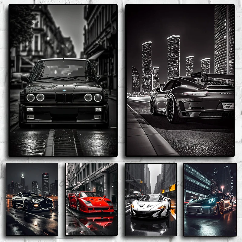 Luxury-Brand-Car-Canvas-Painting-Modern-Pictures-Living-Room-Home-Decor ...