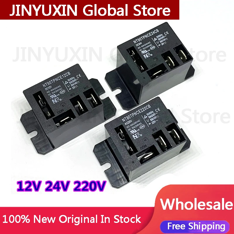 2Pcs New NT90TPNCE220CB relay NT90TPNCE24CB NT90TPHCE12CB DC24V AC220V ...