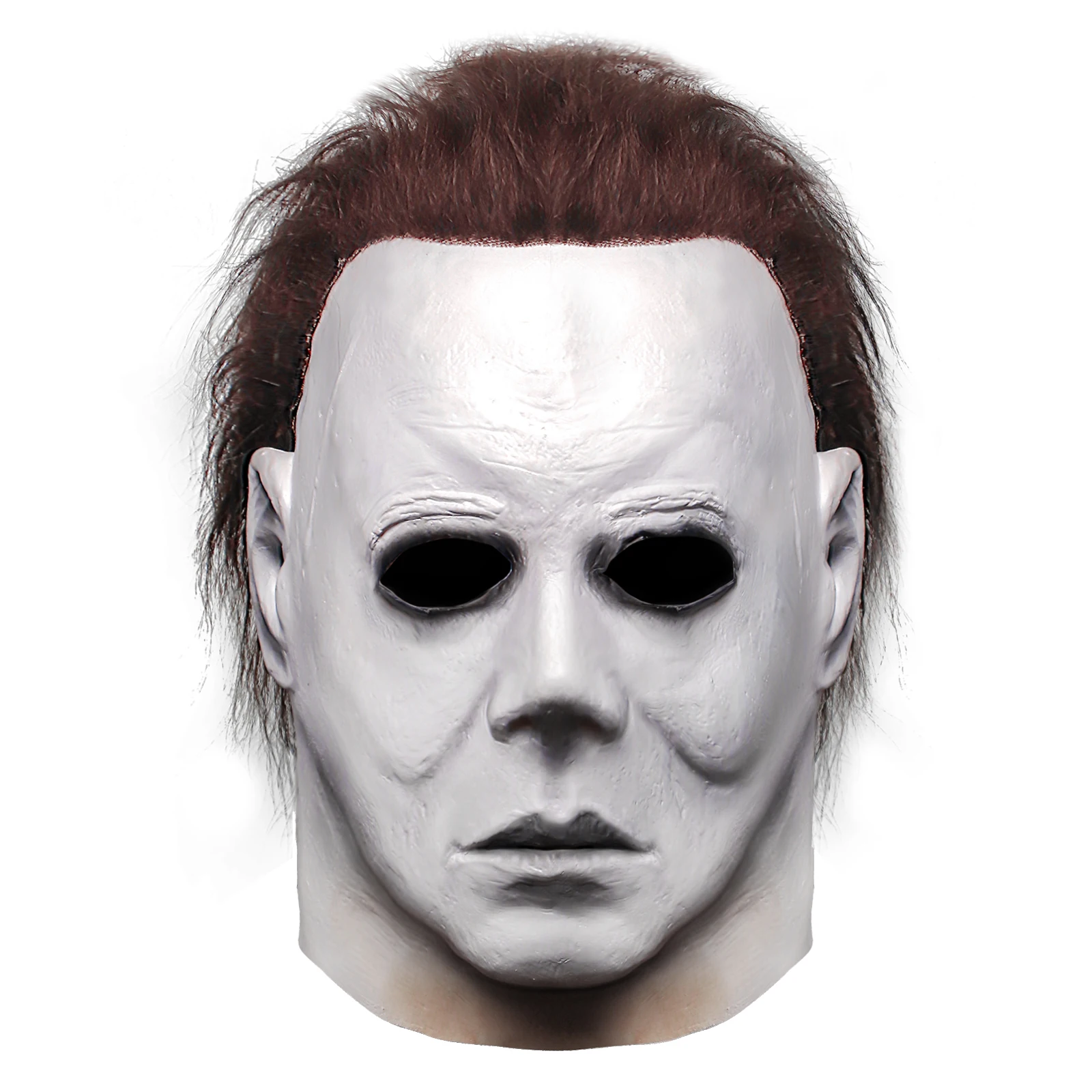 Cosmask Halloween Horror White Face Latex Resin Mask Adult Party ...