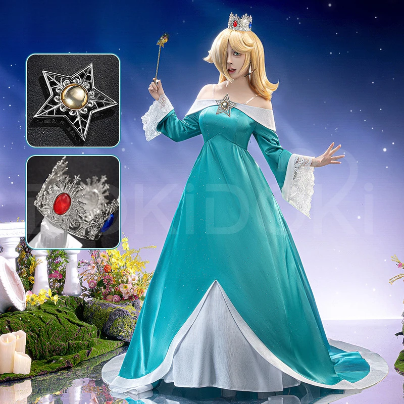 HCos Rosalina Women Princess Cosplay Costume Princess Dress For ...