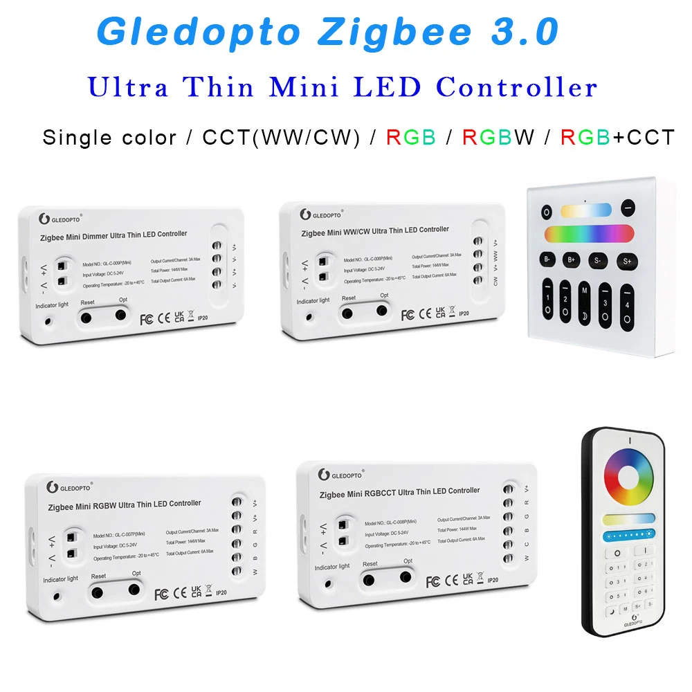 Gledopto Zigbee Smart Rgb Cct Led Controller | Zigbee Controller Led ...