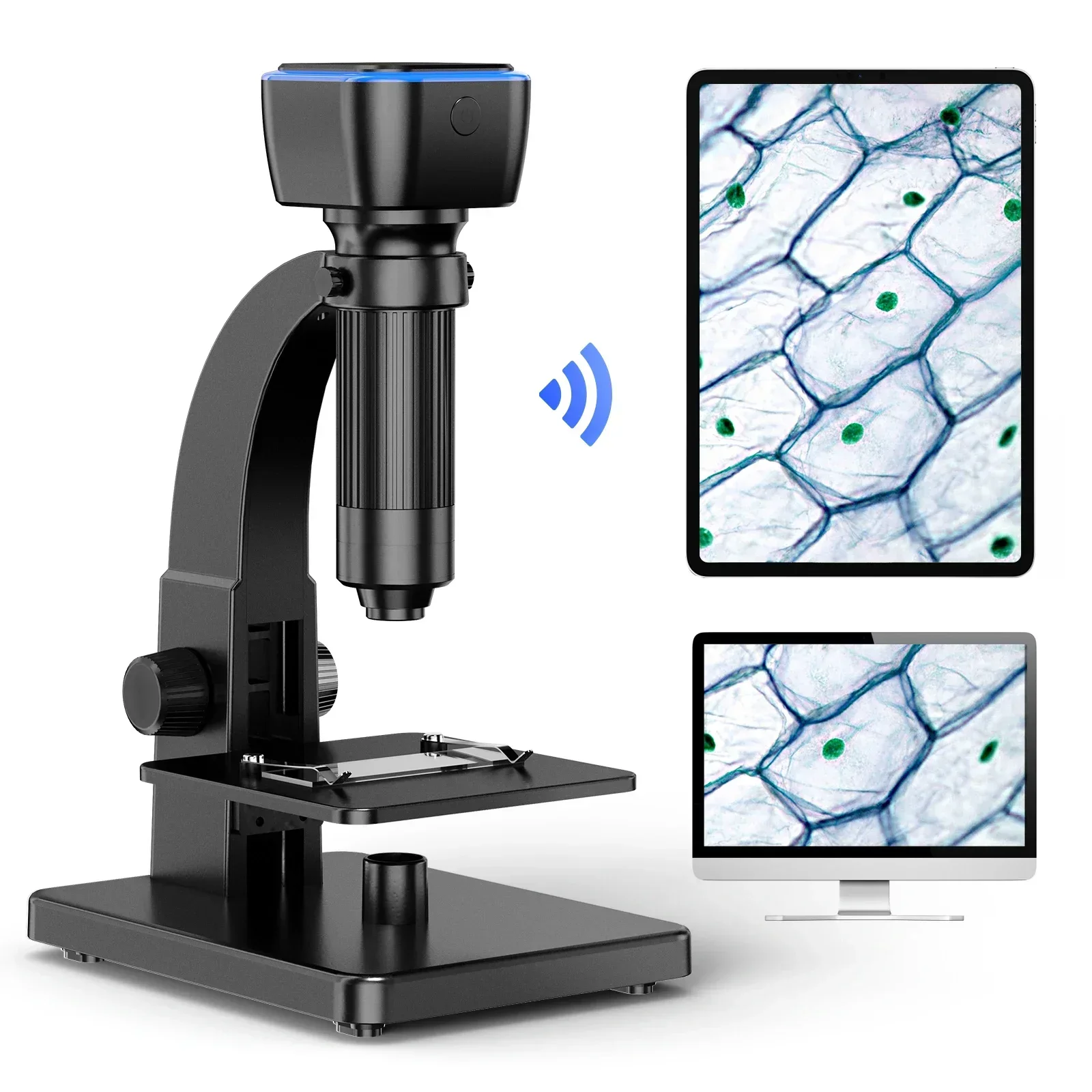 4K 2MP 2000X Magnification HD Biological Microscope Wifi Digital ...