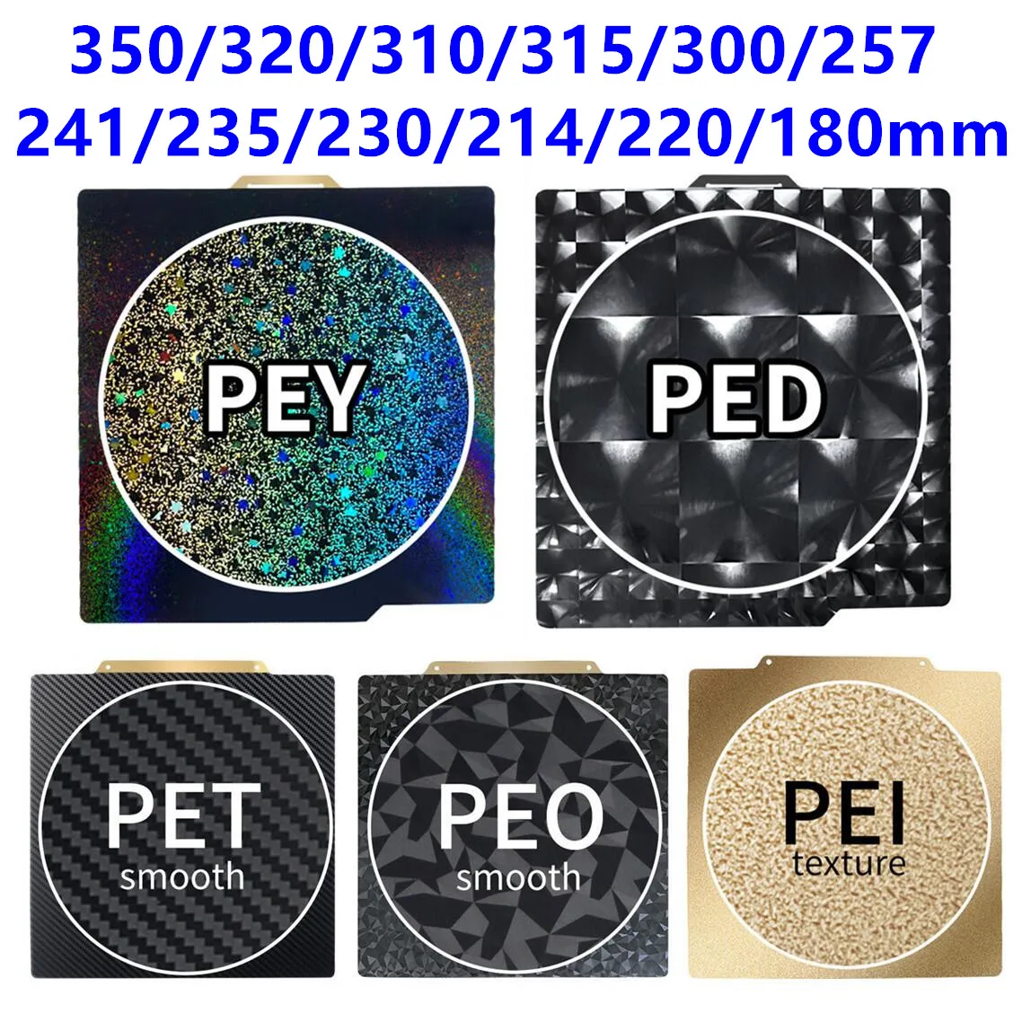 Mangetic-Build-Plate-PEY-PET-PEO-Sheet-For-Creality-K1-Max-Bambulab-P1P ...