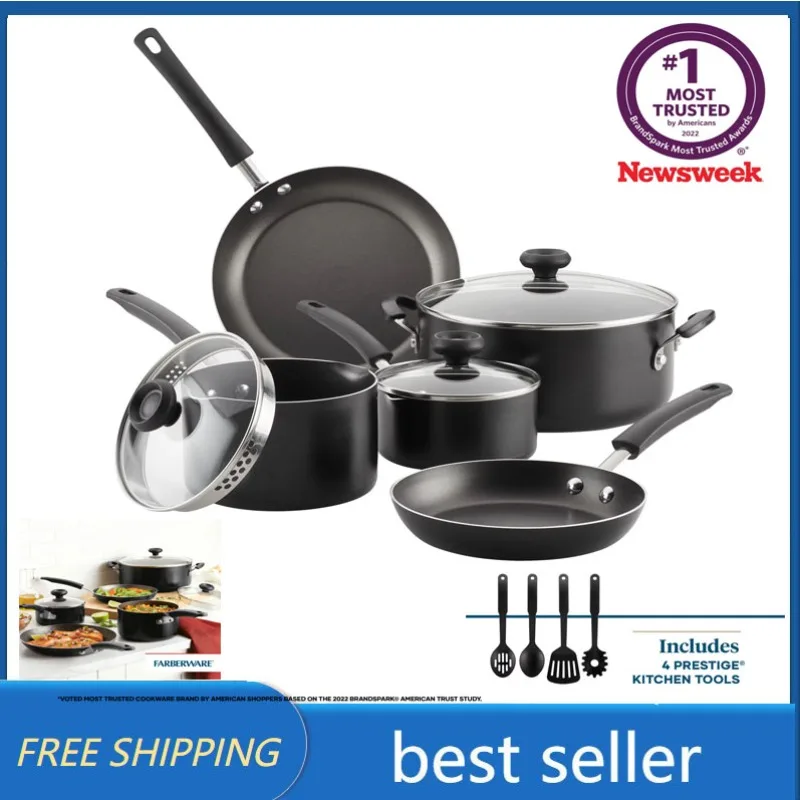 Farberware-12-Piece-Home-Easy-Clean-Nonstick-Pots-and-Pans-Cookware-Set ...