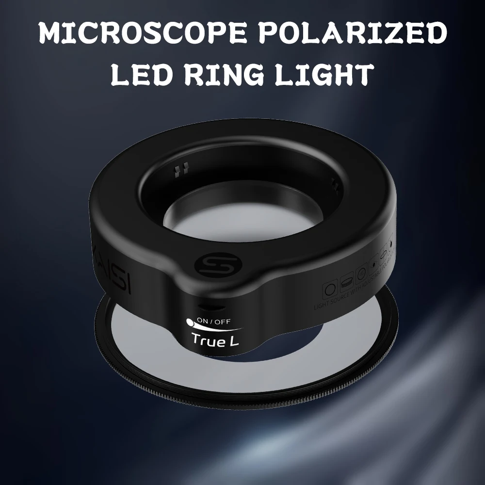 Kaisi-True-L-Microscope-Polarized-LED-Ring-Light-12V-Anti-Glare-Optical ...