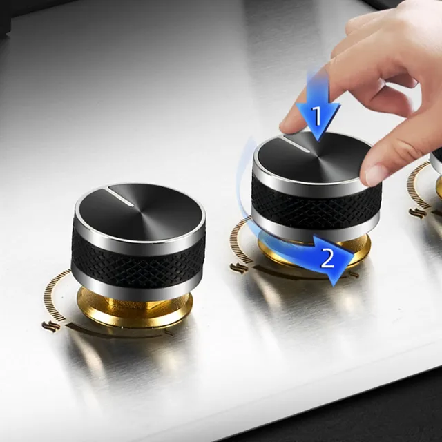 BOMADON Built-in Gas Cooker Stainless Steel 3 Burner Stove for Kitchen ...