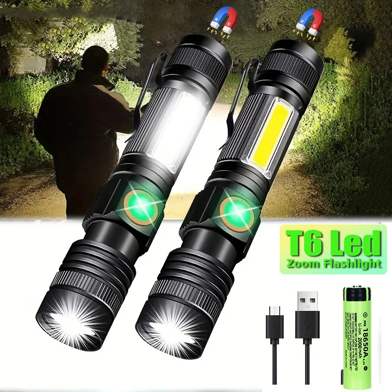 Super-Bright-T6-Led-Flashlight-High-Power-Torch-Light-Rechargeable ...