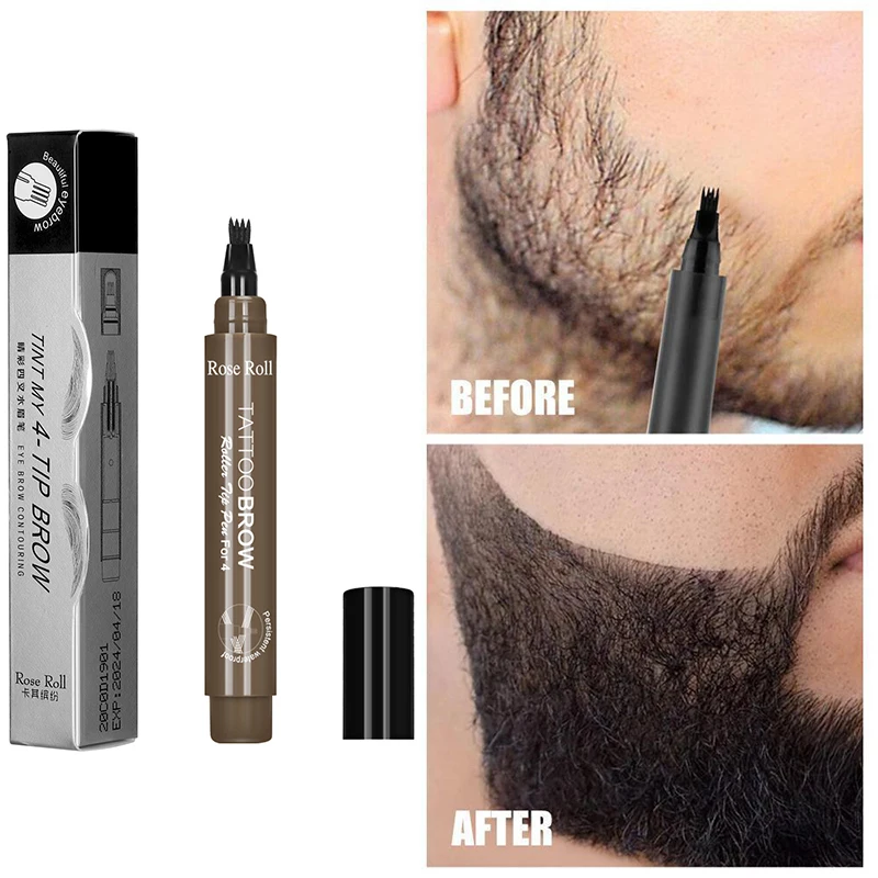 Men Beard Filling Pen Beard Enhancer Brush Beard Coloring Shaping Tools ...