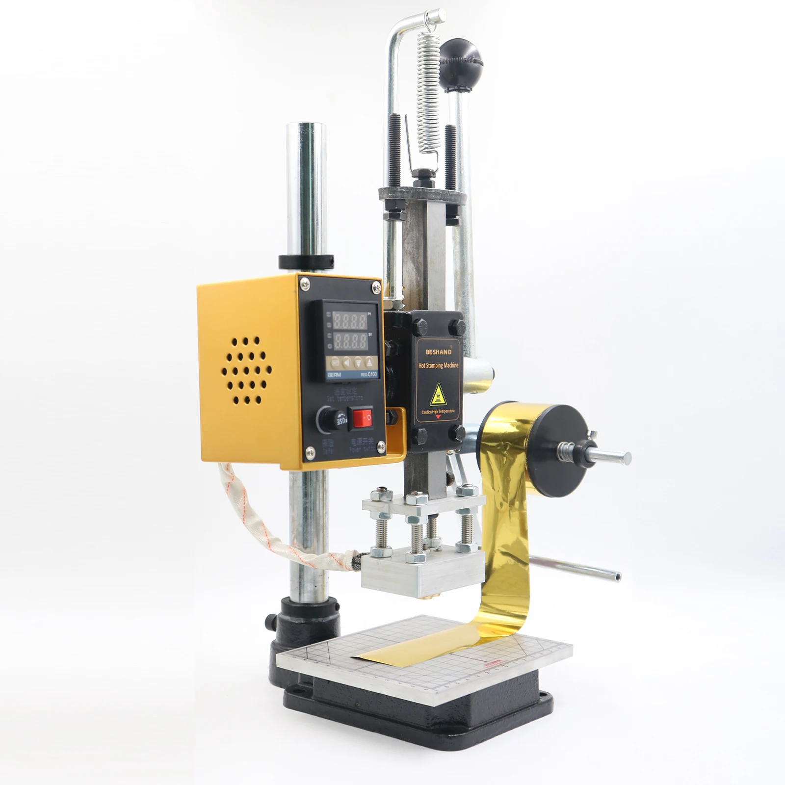 Leather-Embosser-Manual-Hot-Stamping-Machine-Logo-Stamps-Embossing-Tool ...