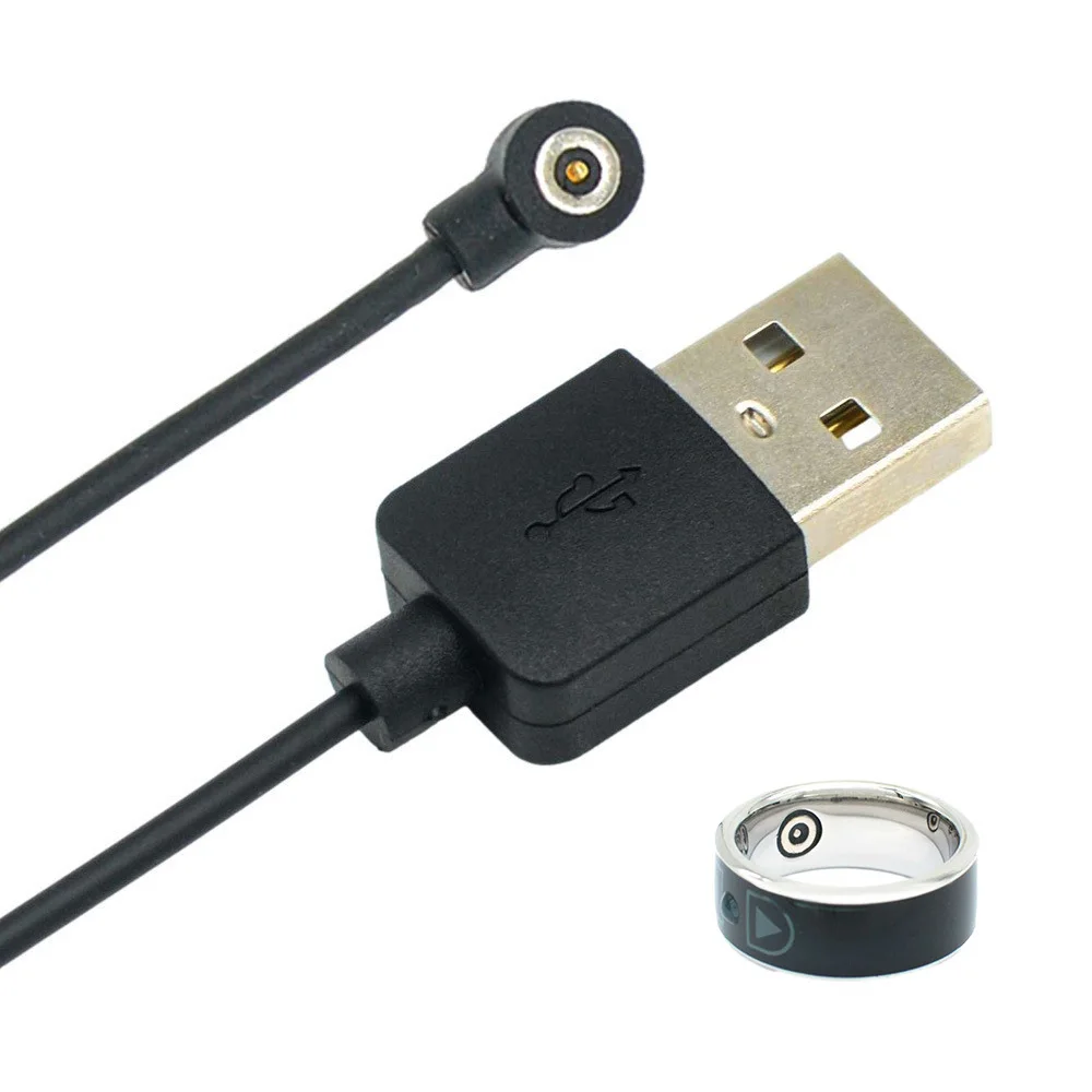 2Pin-Smart-Ring-Dock-Charge-Connector-USB-Charging-Cable-Cord-4mm ...