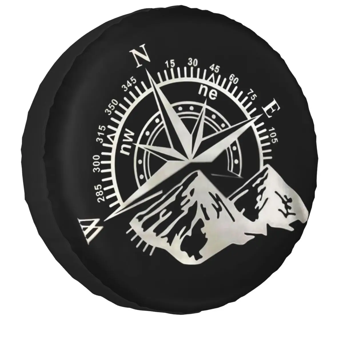Compass Design Spare Tire Cover Universal for Jeep SUV Trailer ...