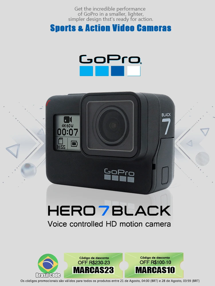 GoPro-Hero-7-Sport-Action-Camera-Preto-Original-Pacote-especial-12MP-C ...